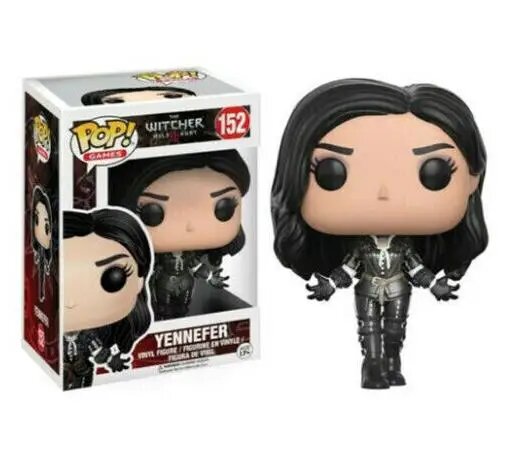 Ведьмак 3 Цири, Геральт, Йеннфер, Трисс фигурки Черный, 152 in box