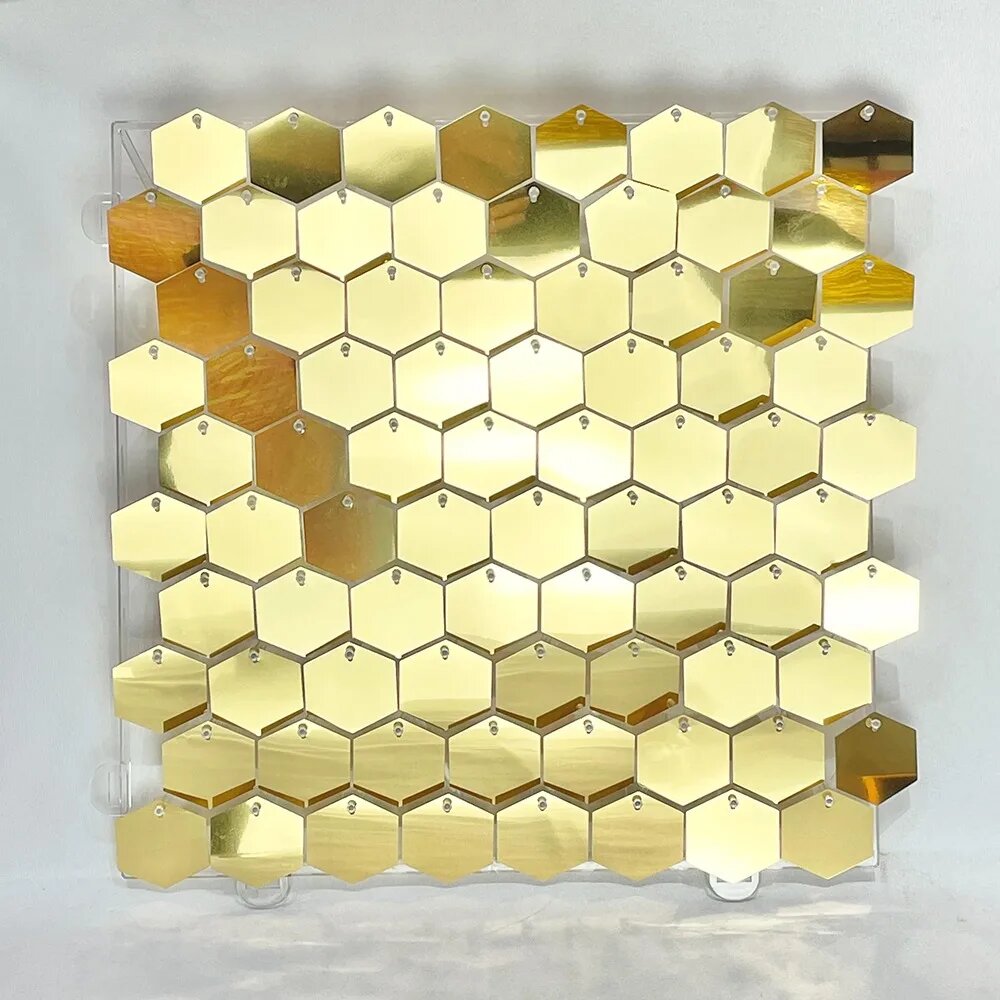 Блестящий шестигранный фотофон 30x30 см