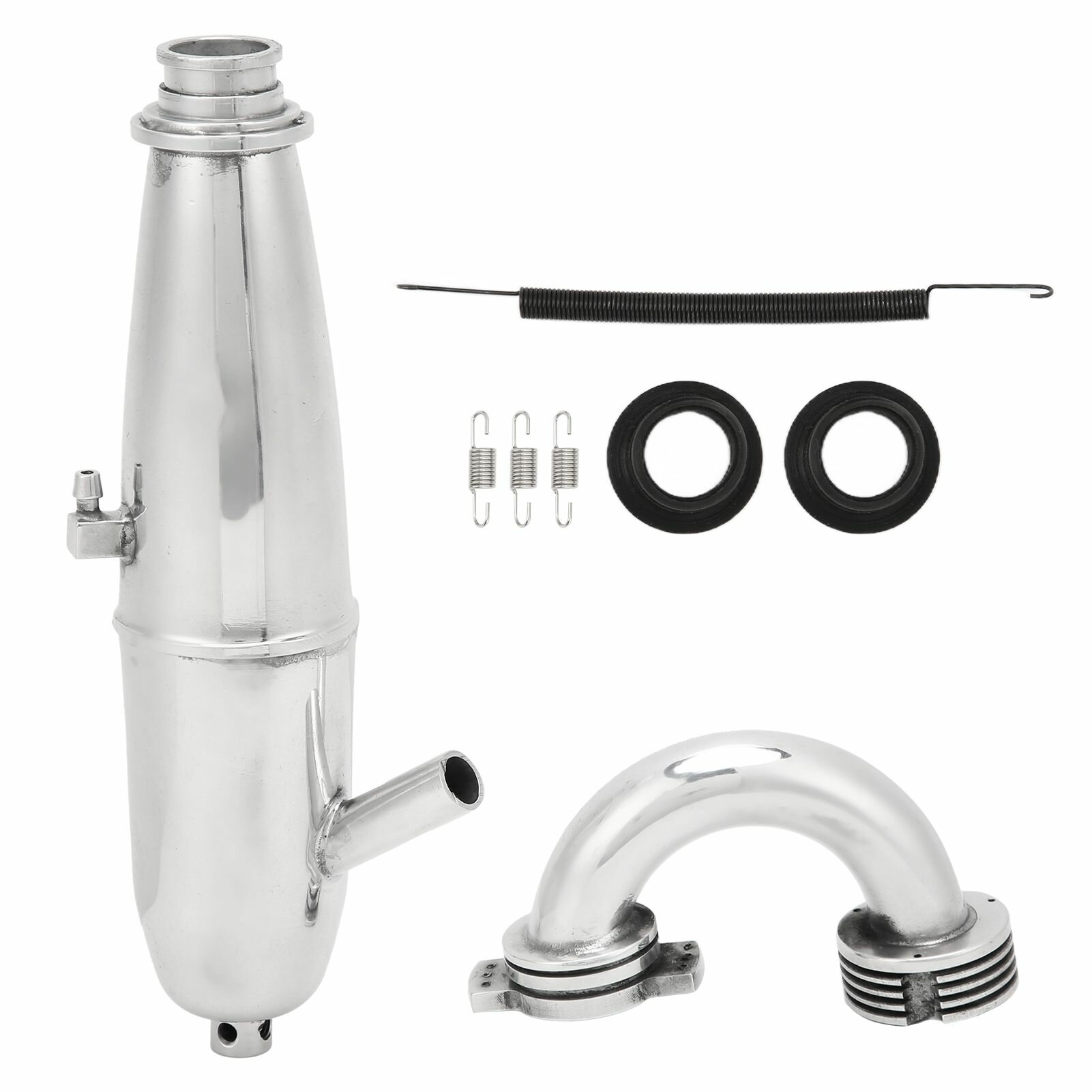 Выхлопная труба двигателя, прочная антидеформационная труба из алюминиевого сплава, аксессуары для удаленных транспортных средств для нефтевоза 1/8