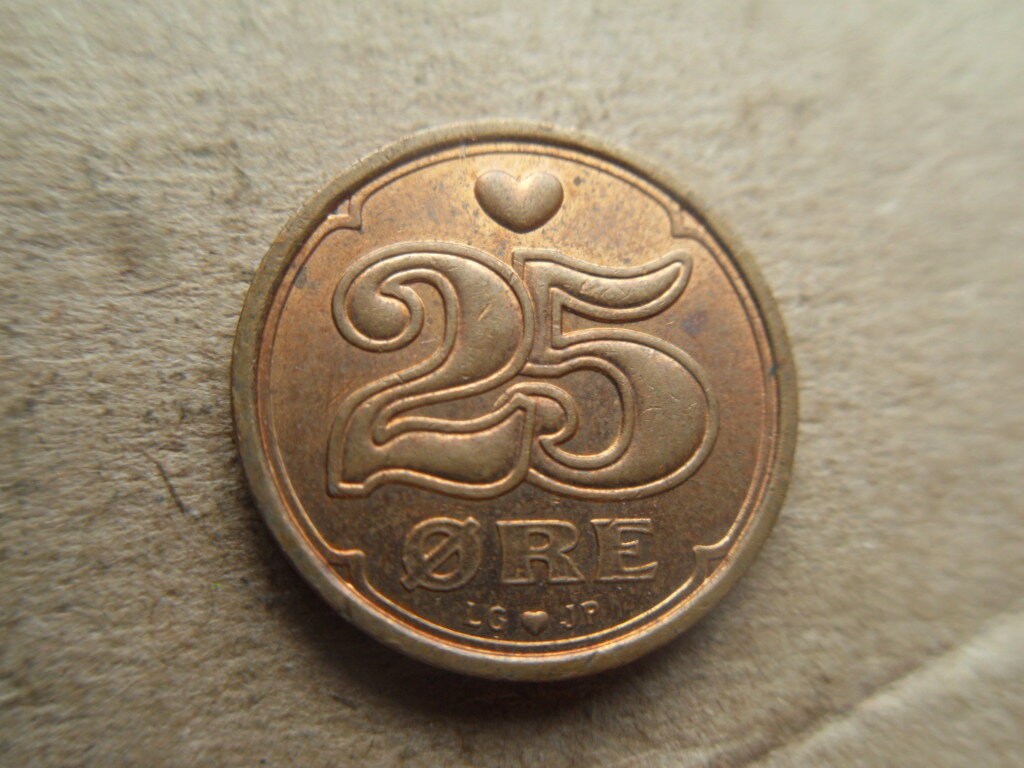 Дания 25 эре, 1998
