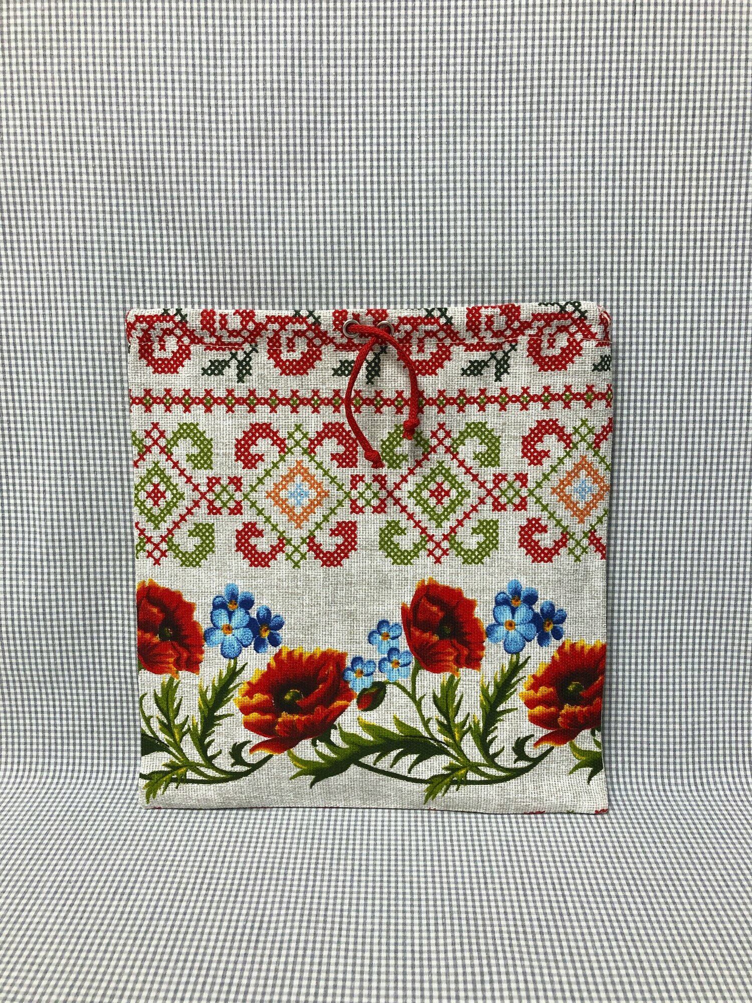 Мешочек из рогожки 26х28 см, цвет м19-2, хлопковый, для упаковки и хранения