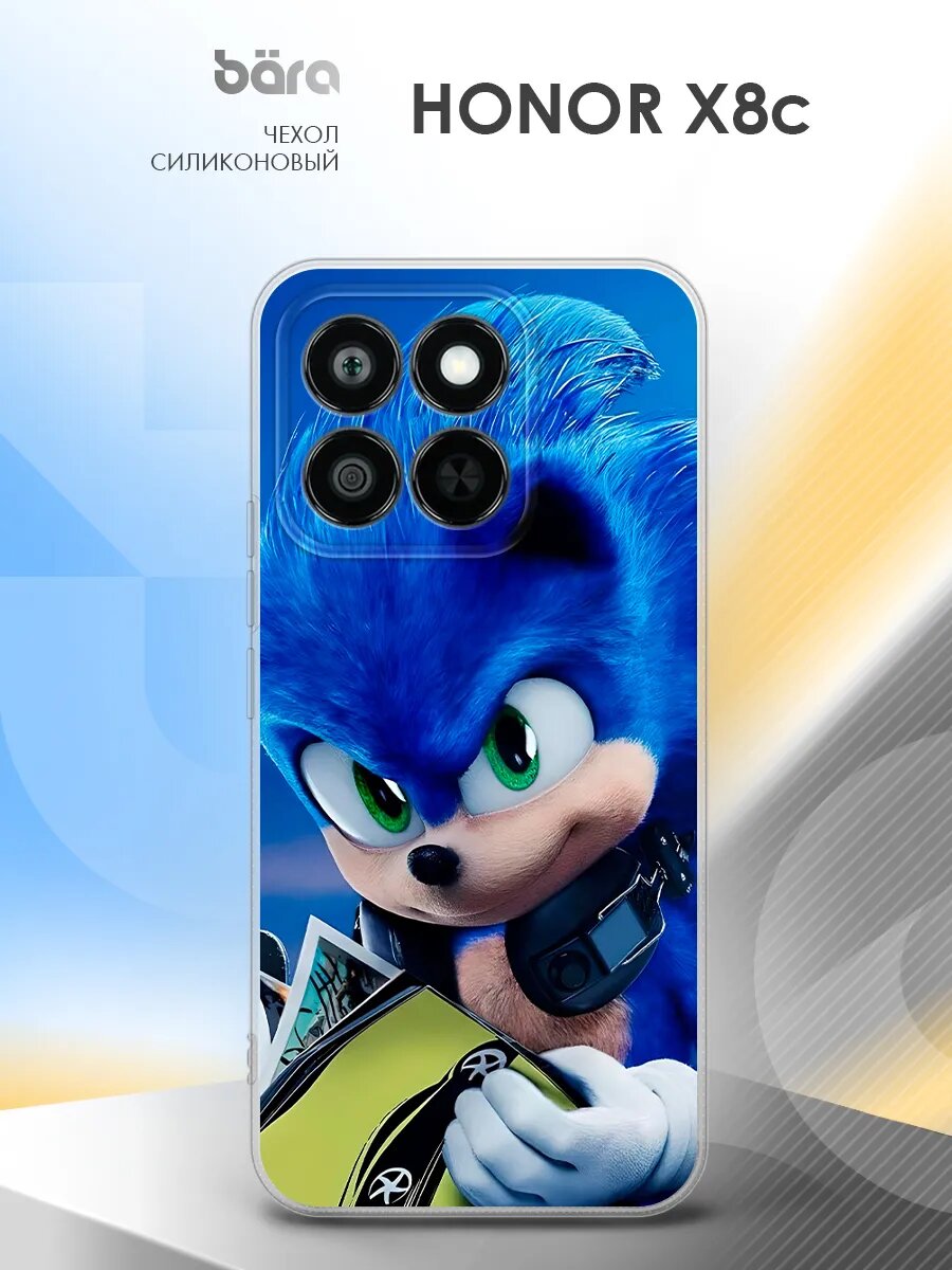Чехол на Honor X8c, Хонор Икс8с, противоударный, силиконовый, с рисунком