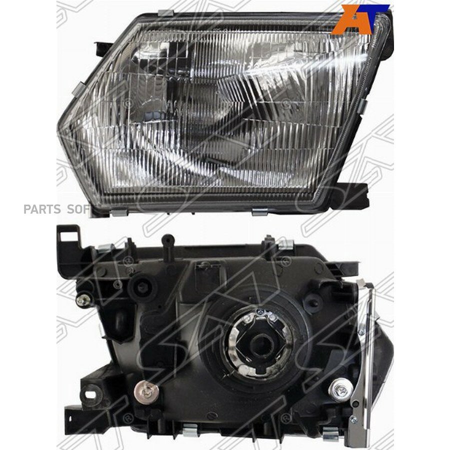 Фара Nissan Patrol 97-03 (Слева/ Галоген/ Ручная регулировка) от официального дистрибьютора, SAT, артикул ST2151176L