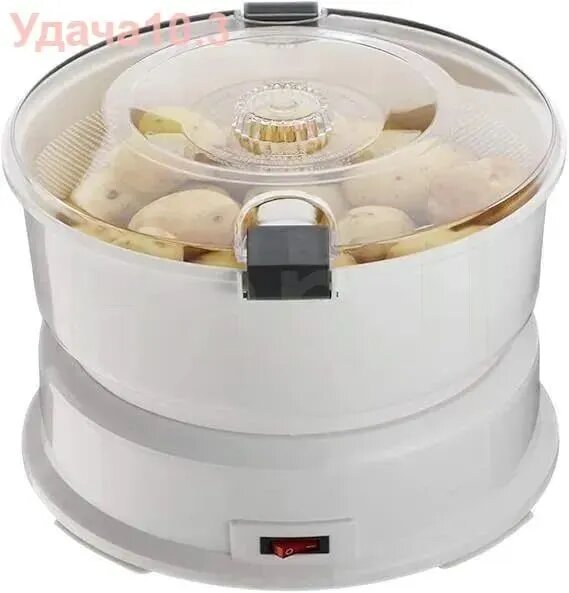 Картофелечистка электрическая белый Картофелечистка электрическая