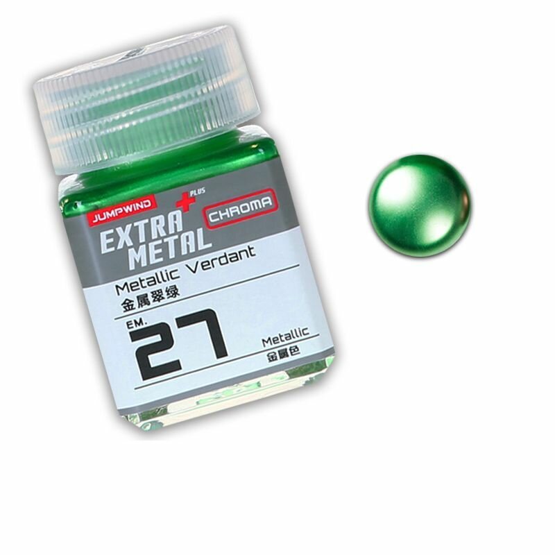 Модельная краска JUMPWIND EXTRA METAL EM21-EM32 Цветные металлизированные краски 18 мл