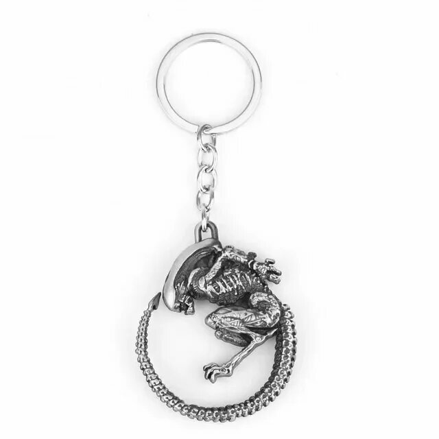Винтажный брелок с подвеской в виде маски Alien vs Predator Queen Scar Predator для мужчин AVP, металлический брелок для ключей, вентиляторы, автомобильная сумка, декор, ювелирное изделие, подарок