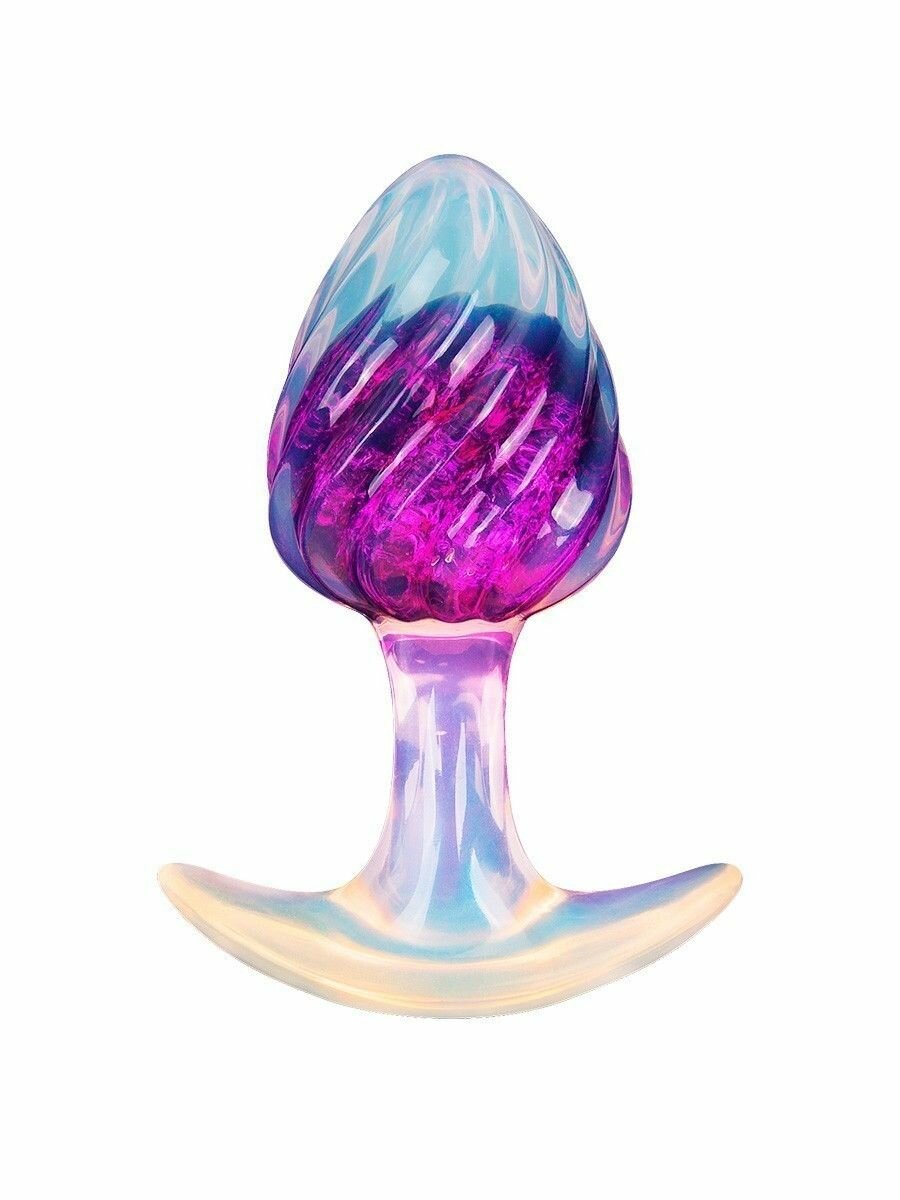 Лиловая анальная пробка - 9 см.
