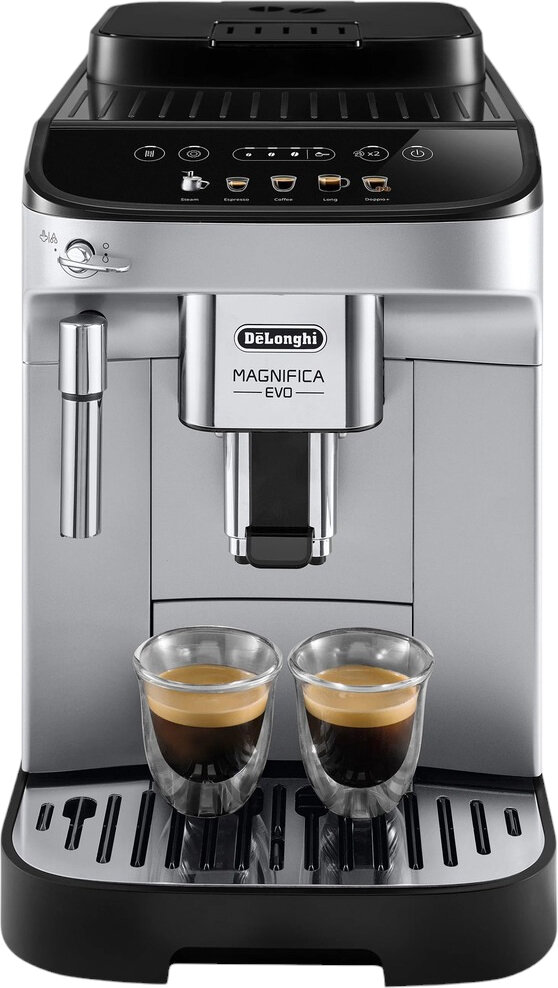 Кофемашина Delonghi Magnifica Evo, серебристый, черный, 13 степеней помола