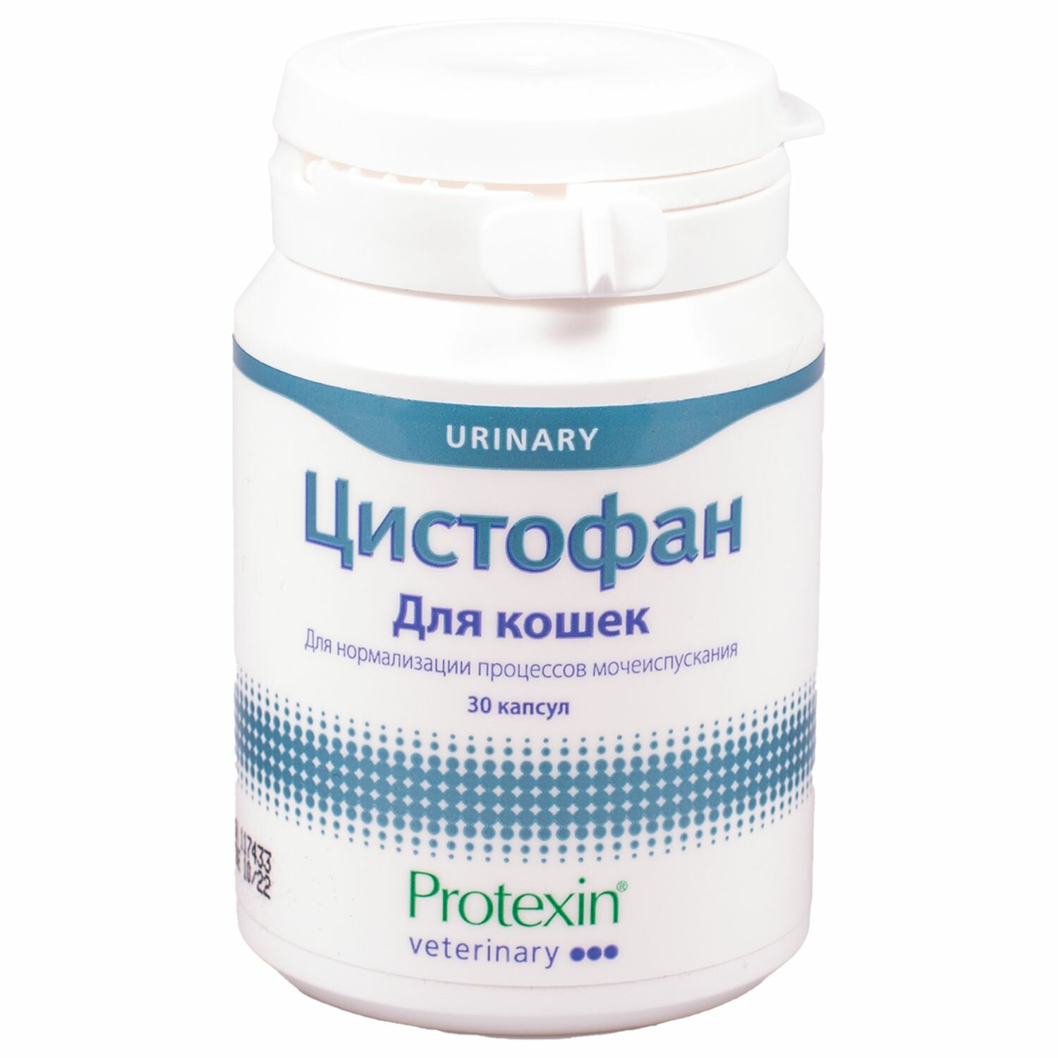 Кормовая добавка для нормализации процессов мочеиспускания у кошек Protexin Cystophan, 30 капсул