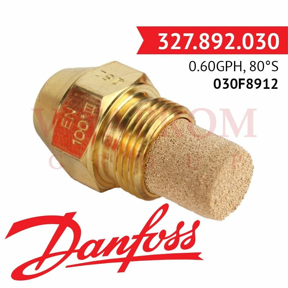 Форсунка Danfoss 0.60GPH, 80S, 030F8912 — фото 1