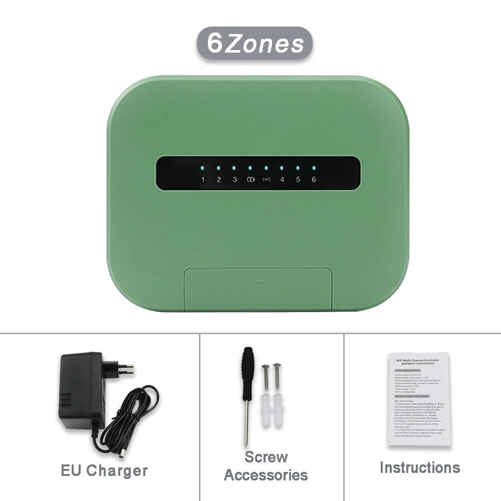 AICANTEK 6/8 Зонный Умный Спринклерный Контроллер 6 Zone Controller