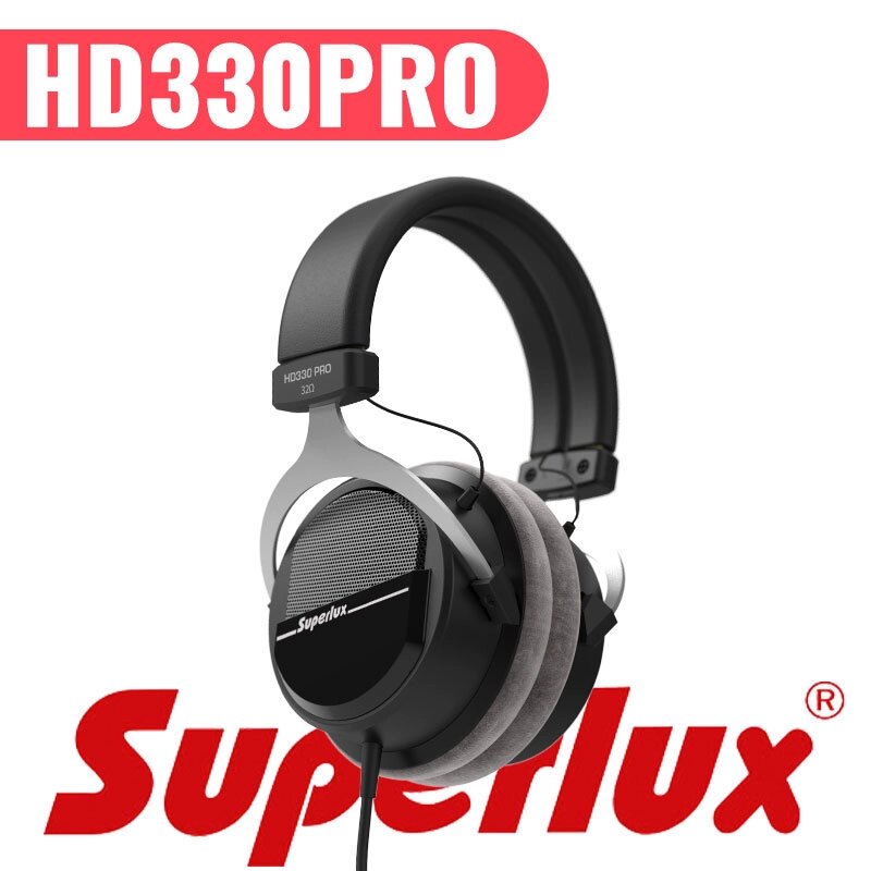 Superlux HD330PRO Накладные Проводные Наушники 32 Ом для Игр и Музыкального Продюсирования