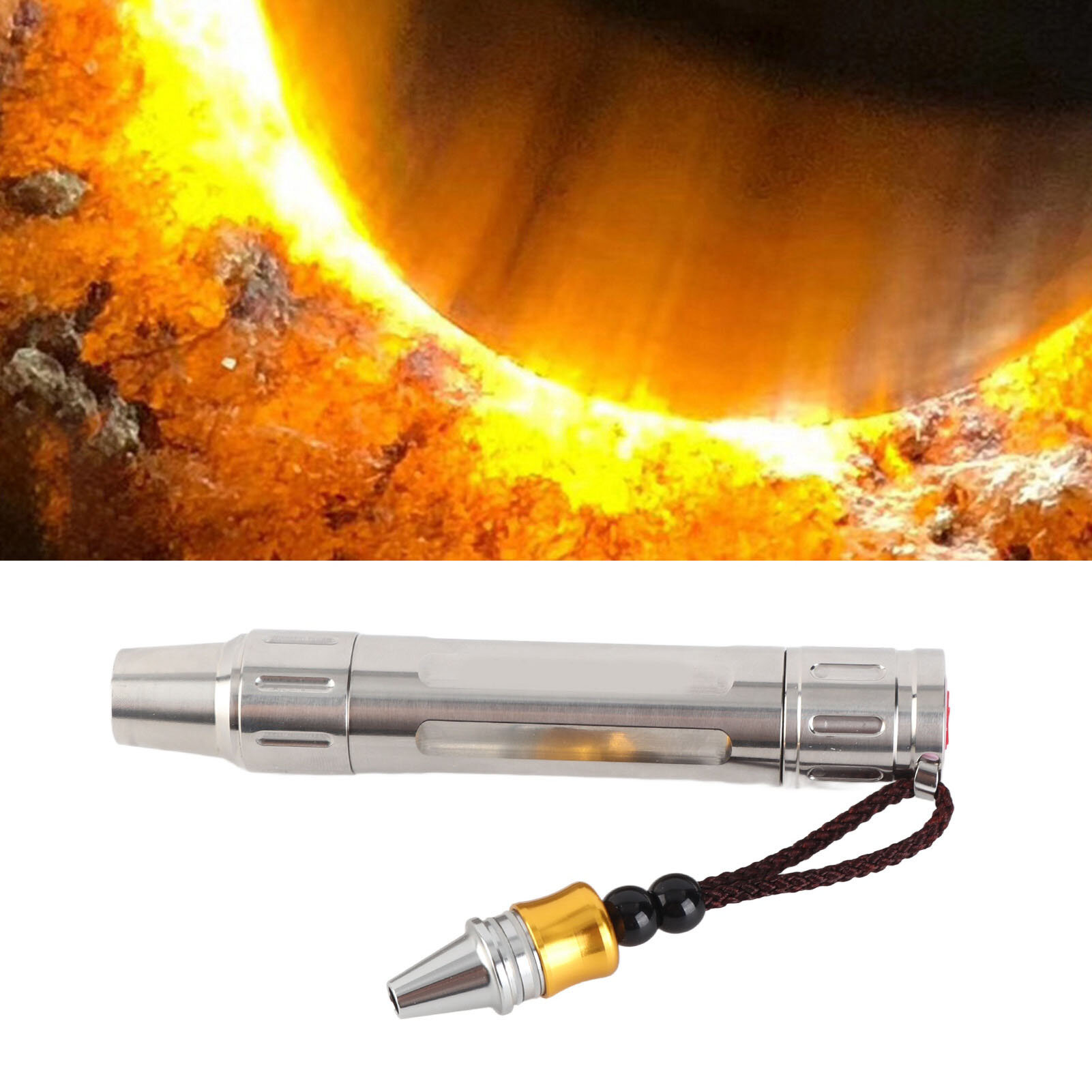 Фонарик для идентификации ювелирных изделий, портативный фонарик для идентификации ювелирных изделий из драгоценных камней, нефрита, мини-светодиодный фонарик желтого света