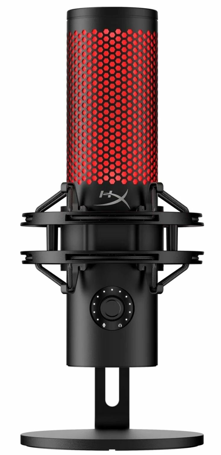 Микрофон HyperX QuadCast 2, для стриминга, настольный, черный