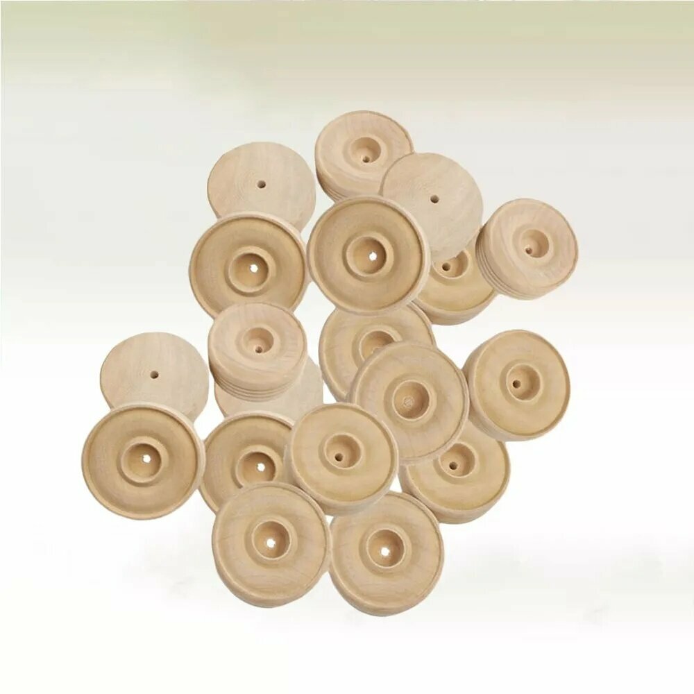 25 шт. круглые деревянные маленькие колеса игрушки аксессуары DIY товары для рукоделия