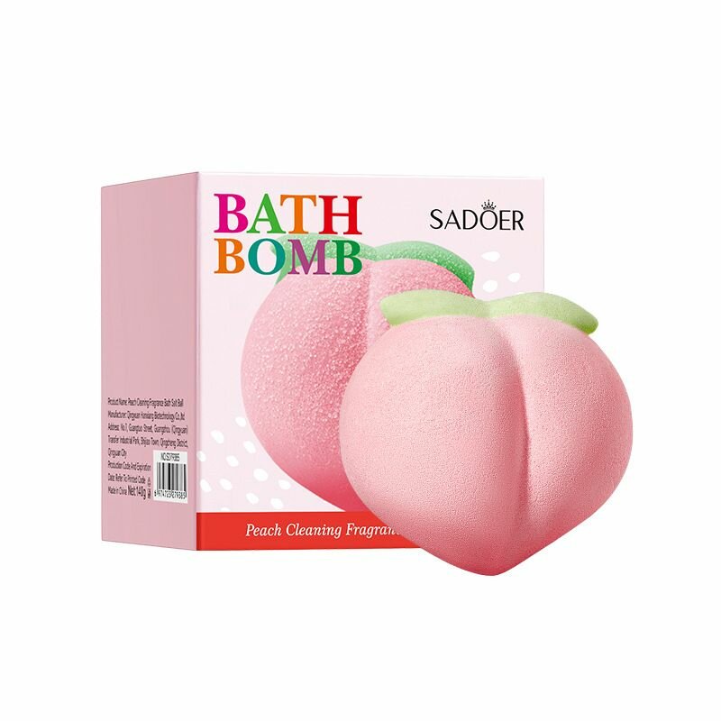 Очищающая бомбочка для ванны SADOER в форме ананаса, ароматная и плавающая