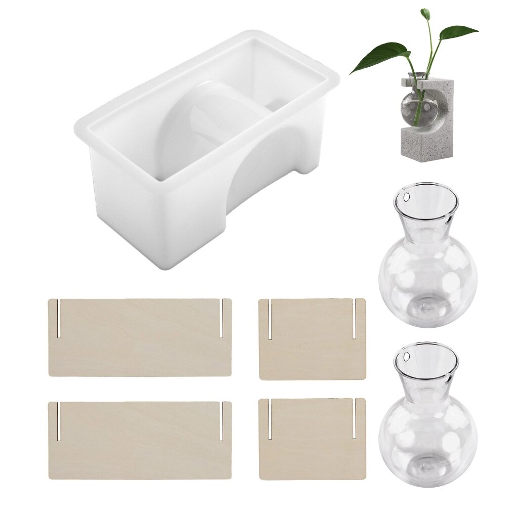 Легкосъемная силиконовая форма с зеркальной поверхностью для гидропонной подставки для пробирок