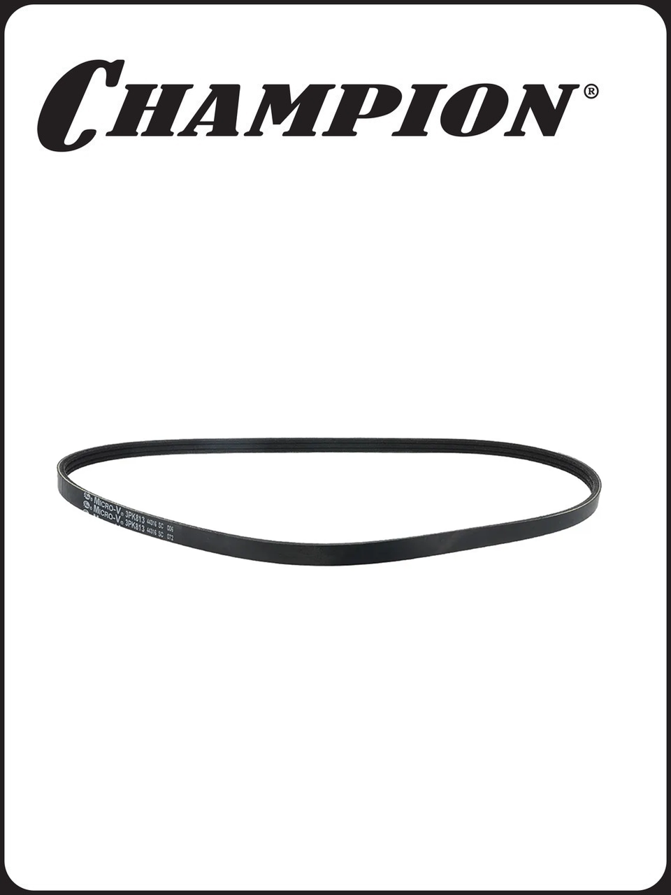 Ремень привода шнека CHAMPION, для снегоуборщика ST246, черный