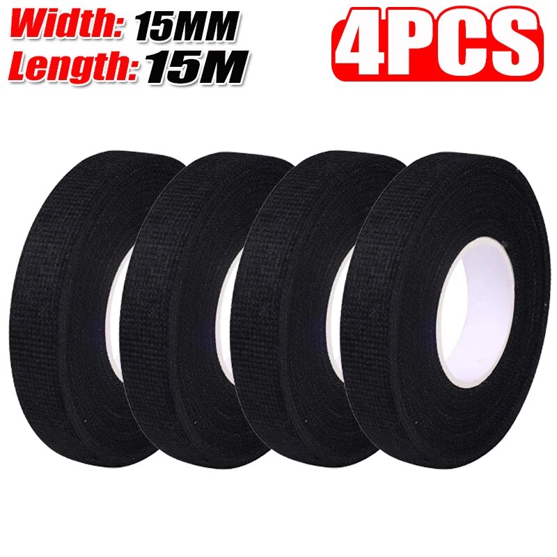 Термостойкая тканевая лента для авто N1359/N1360/N1361 4PCS black size B
