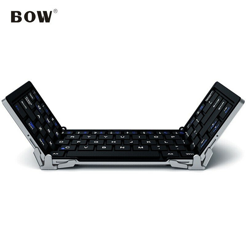 B.O.W HB066 Складной беспроводной Bluetooth клавиатура для iPad планшета телефона компьютера офисная мини-клавиатура