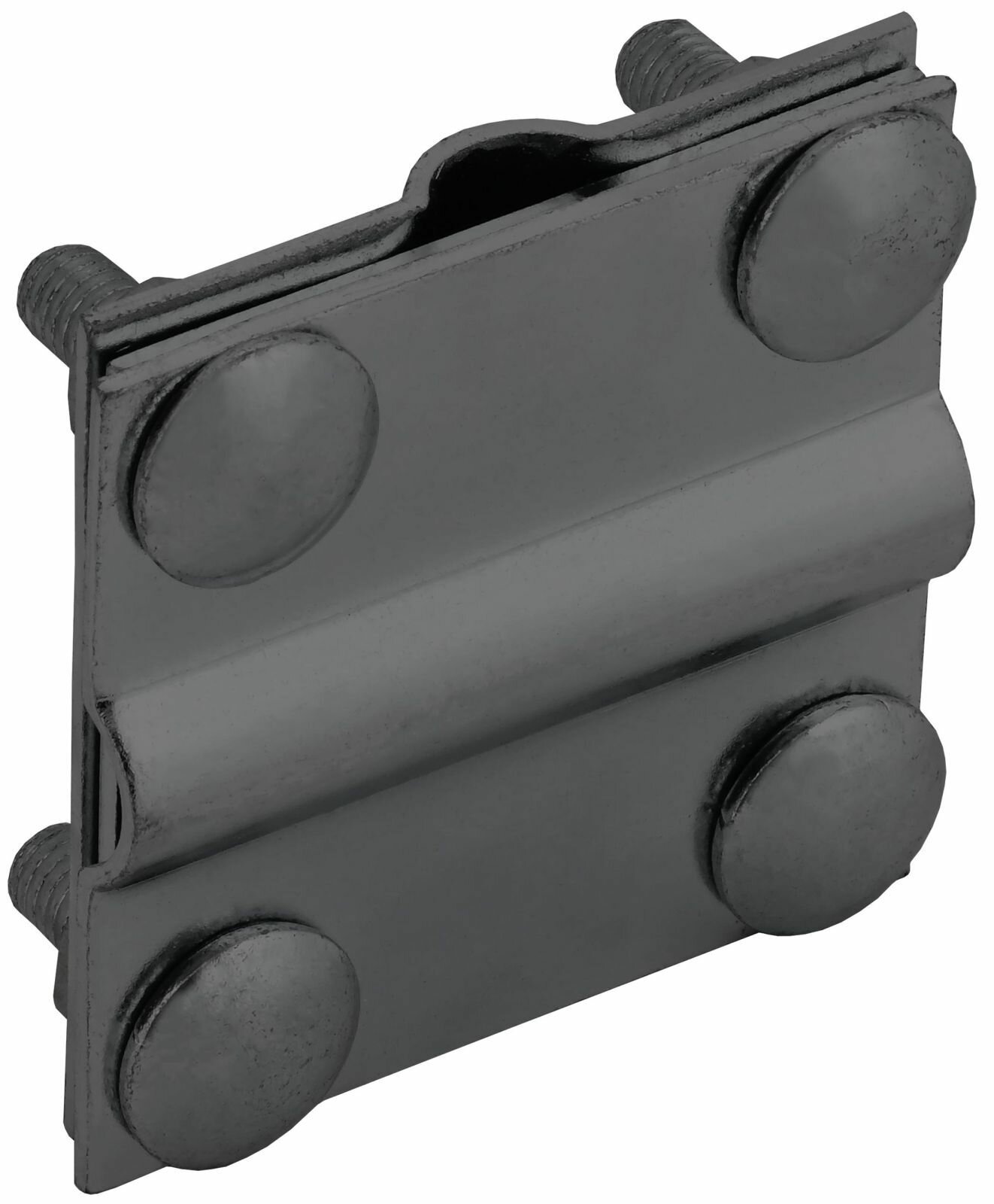 Зажим крестообразный IEK с разделителем полоса, пруток-полоса, пруток 40-12 мм, оцинкованная сталь TD