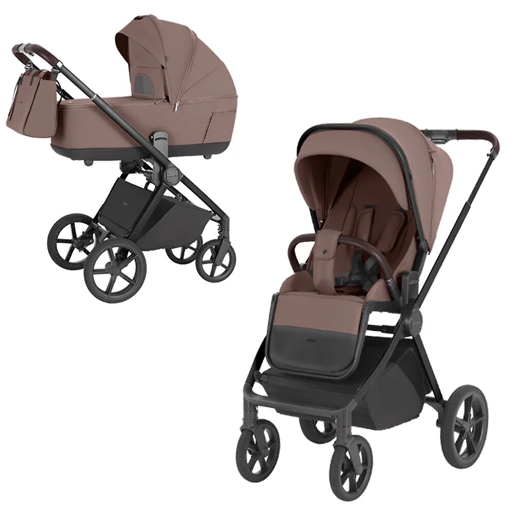 Детская коляска 2в1 Carrello Ultra, цвет Canvas Beige (Коричневый), артикул производителя CRL-6527