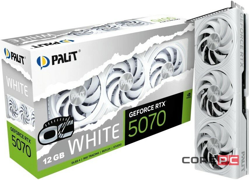 Видеокарта Palit (NE75070U19K9-GB2050W) GeForce RTX 5070 12GB White OC