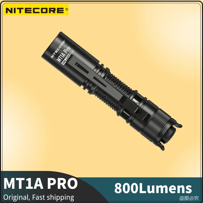 NITECORE MT1A Pro UHi 25 светодиодов 800 люмен USB-C перезаряжаемый компактный светодиодный фонарик с батареей 14500