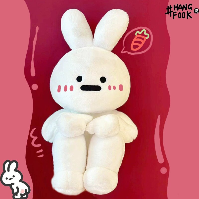 Hangfook Happy Rabbit оригинальная белая серия кролик мини плюшевые украшения модная брендовая подушка кукла на день