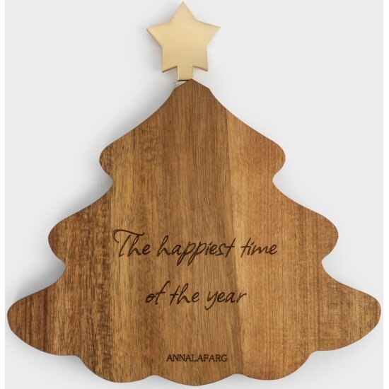 Набор для сыра Anna Lafarg Timber Елка со звездой 2 предмета (ANLAF-SK214)