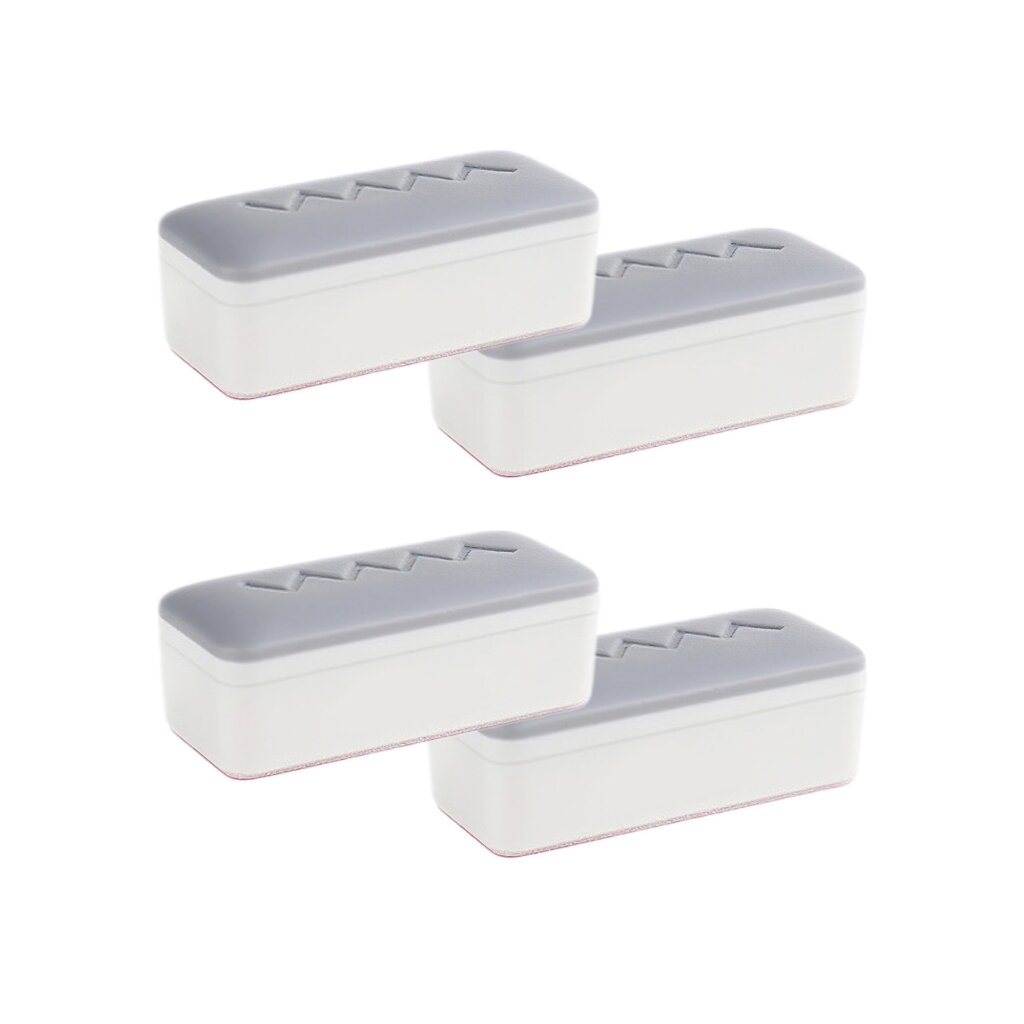 1 упаковка из 4 штук, резиновая прокладка для сиденья унитаза-квадратная-обычная