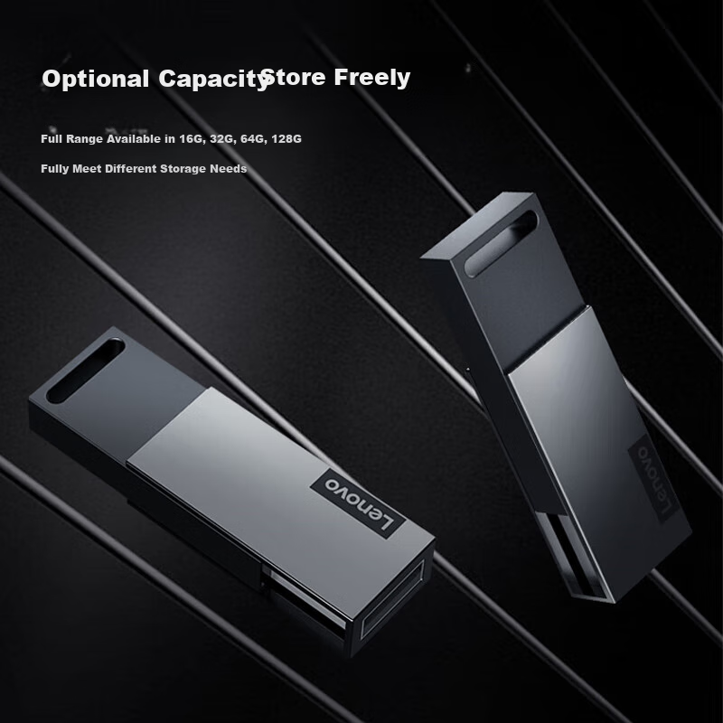 Lenovo 32GB USB3.0 U Disk K101 High Speed Flash Drive Car Office Bidding U Disk Large Capacity Metal Flash Drive