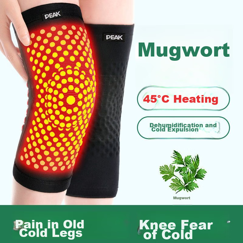 PEAK подлинный Mugwort самонагревающийся коленный брекет для защиты суставов, женские и мужские стили, пожилые холодные