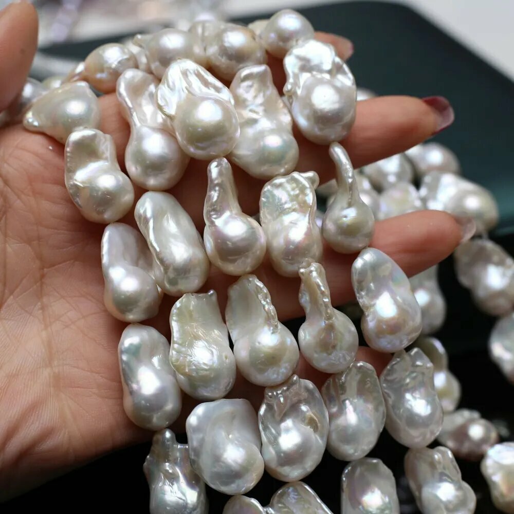 Крупный барочный жемчуг премиум-класса, натуральный, для элитной бижутерии