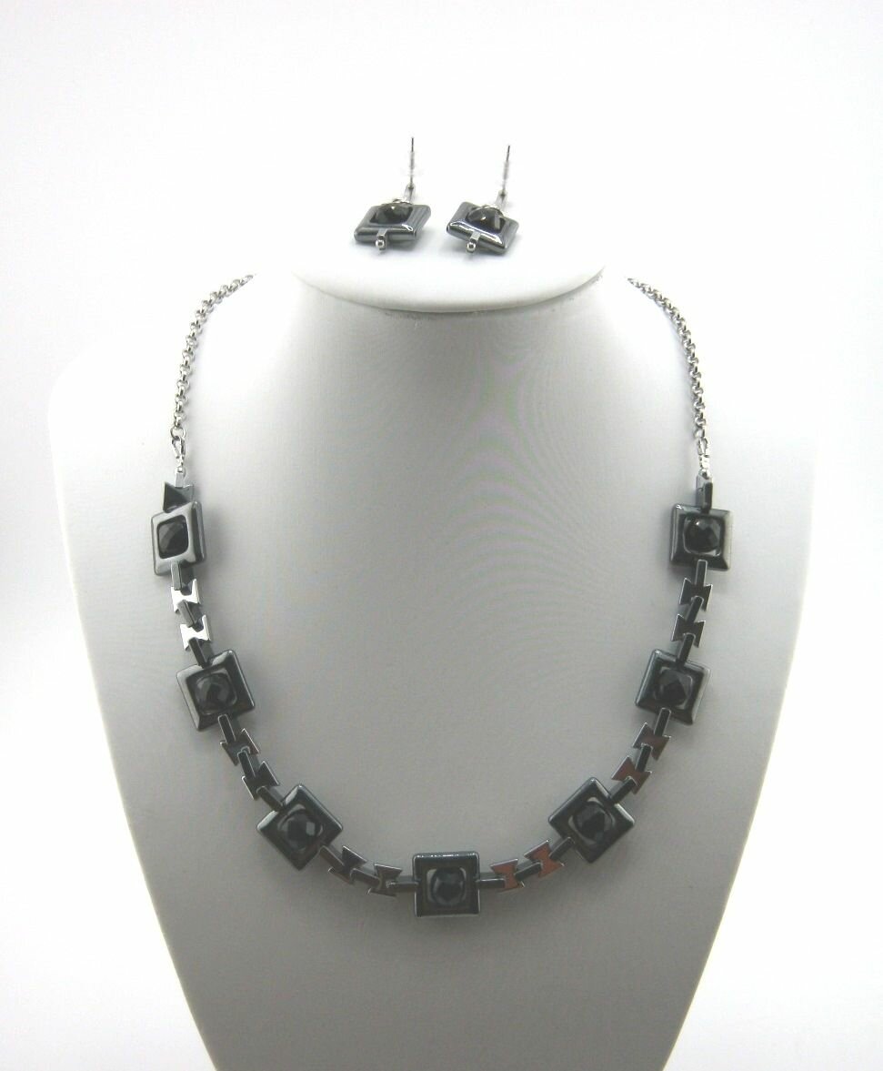 Комплект бижутерии, агат