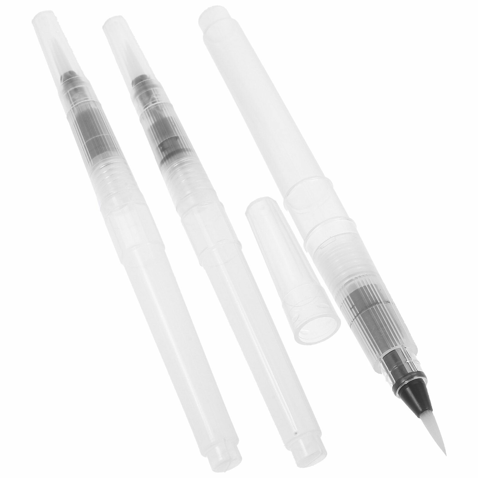 3Pcs Перезаправляемая Кисть Для Акварели С Пустыми Ручками Для Рисования Размер 15.00X1.00X1.00Cm