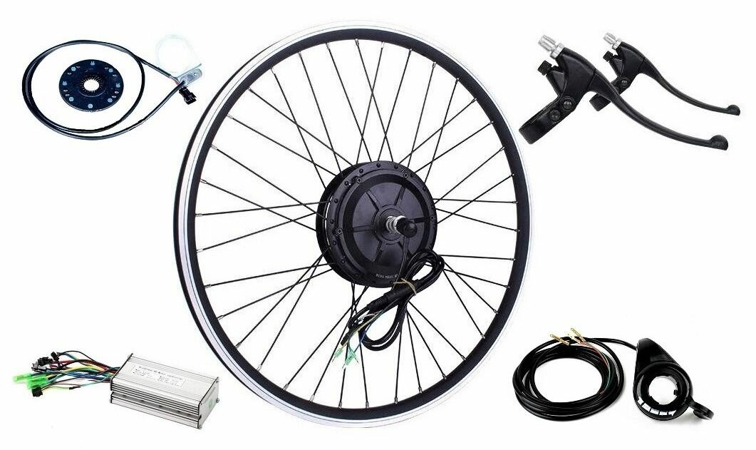 Мотор-колесо редукторное 500Вт, зад. 26", KT LCD 3 36В/48В, набор (КТ-DDK)