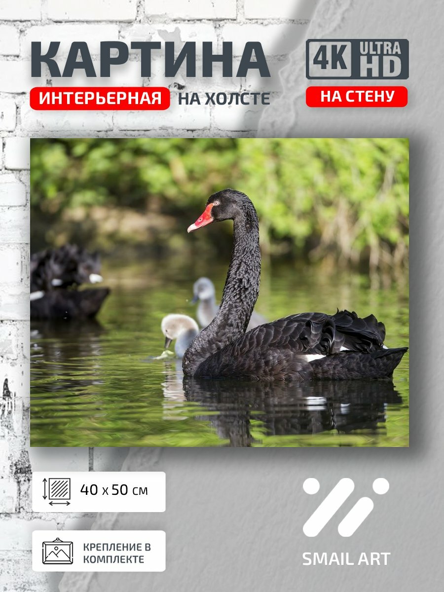 Картина на холсте интерьерная 40 на 50 на стену Озеро Landscape для гостиной пейзаж декор