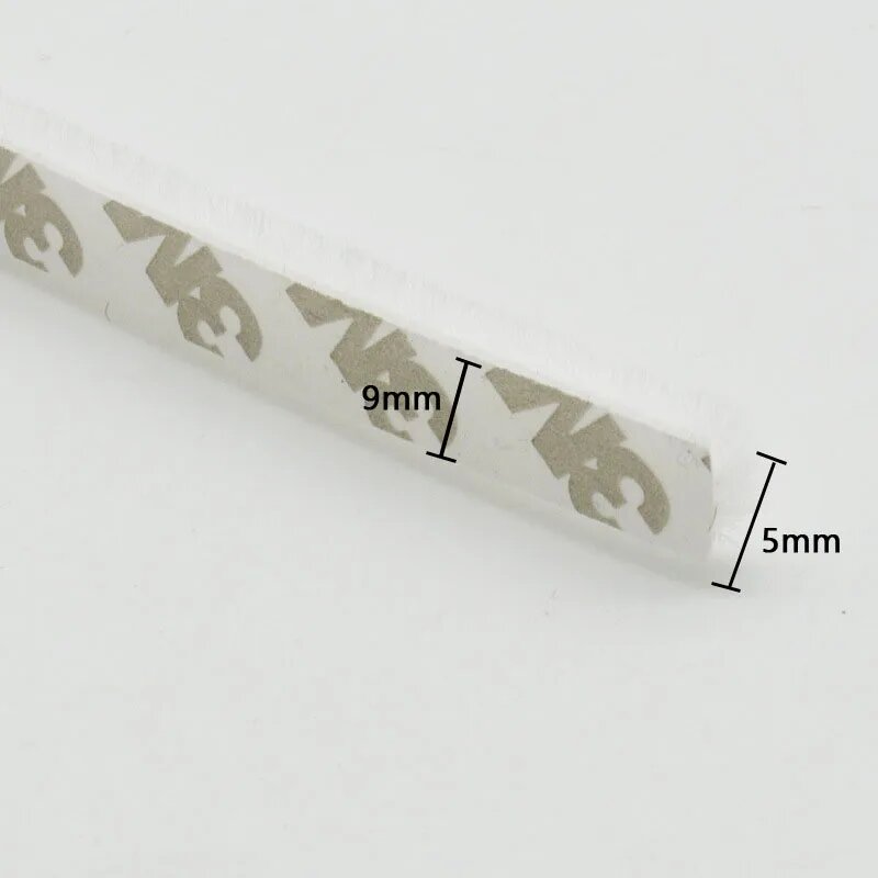 Самоклеящаяся уплотнительная лента 9x5mm white
