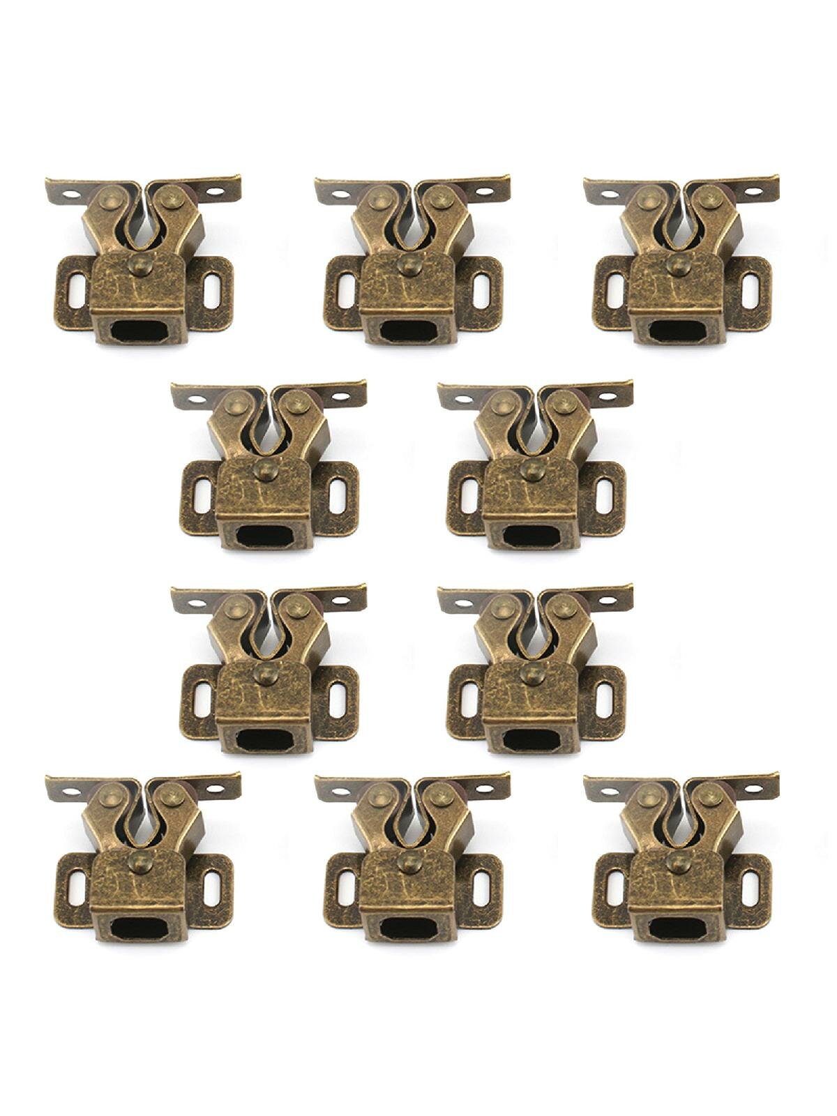 10x Винтажная двойная роликовая защелка для дверцы мебельного шкафа Camper