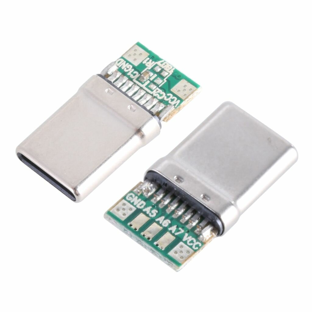 Порт разъема для монтажа на печатную плату USB 4Pin/Type C с 5-контактным разъемом под прямым углом 90