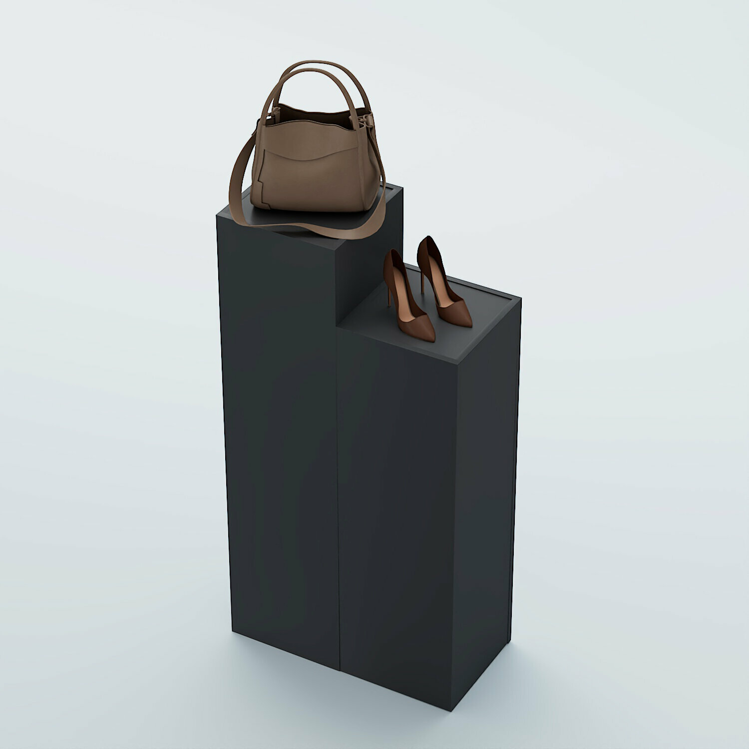 Демо-стенд Ступени-Лестница №1, Антрацит