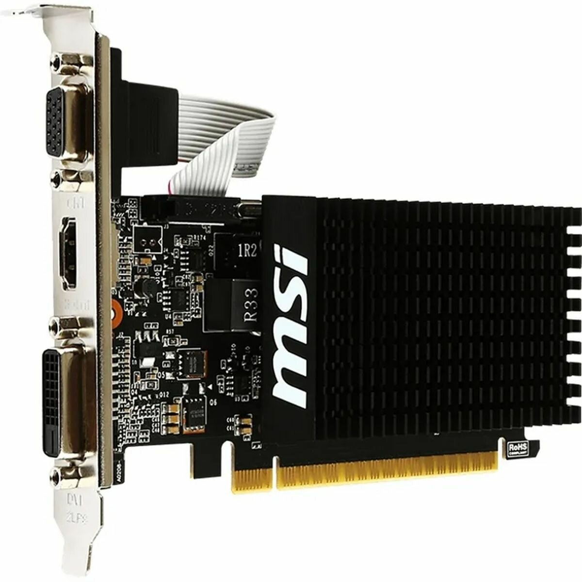 Видеокарта MSI GT 710 2GD3H LP DVIx1 HDMIx1 CRTx1 Low profile (2267006)