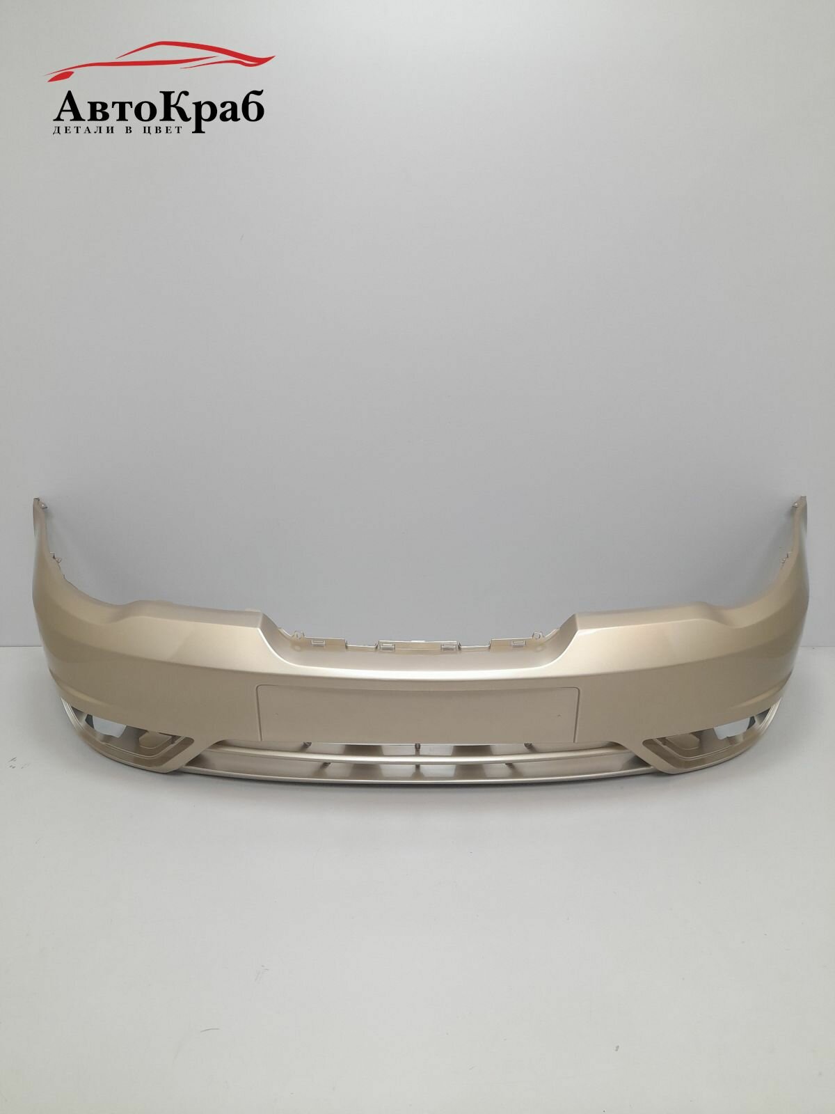 Бампер передний в цвет для Дэу Нексия I рестайлинг (2008 — 2016) gvl - бежевый
