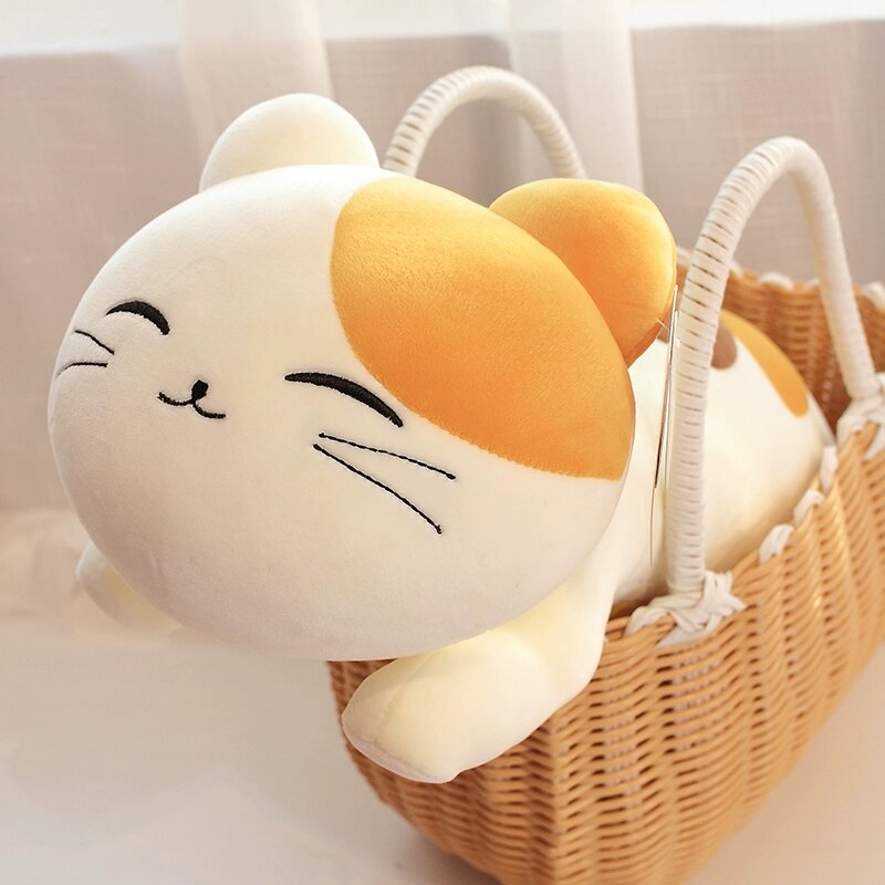 Мягкая игрушка-кошка для сна, 80 см, пушистая, идеальная для объятий и детей, удобная для уютного отдыха