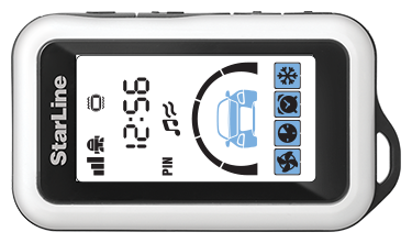 Основной брелок StarLine E63/E93 с ЖК-дисплеем для охранно-телематического комплекса
