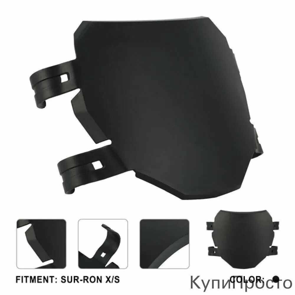 Щиток переднего номера мотоцикла (чёрный) для Surron Sur Ron LBX, Talaria Sting MX3/R, Talaria Sting MX4, Talaria Sting MX5, Talaria XXX, E-Ride , Rawrr Mantis, Ebox Dragster и ETM
