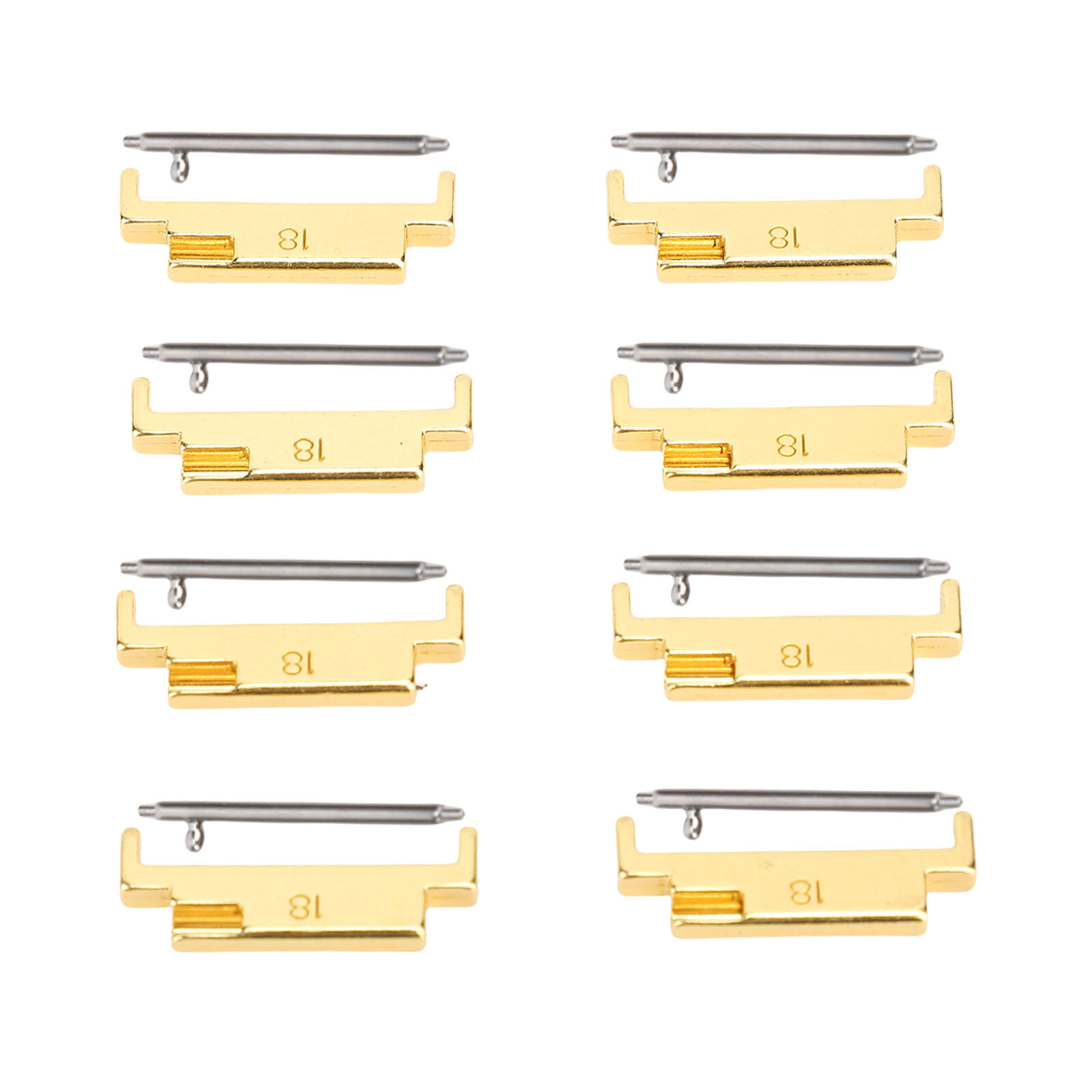 4 пары сменных адаптеров для ремешков часов Xiaomi 18-22 мм с гальваническим металлическим соединением