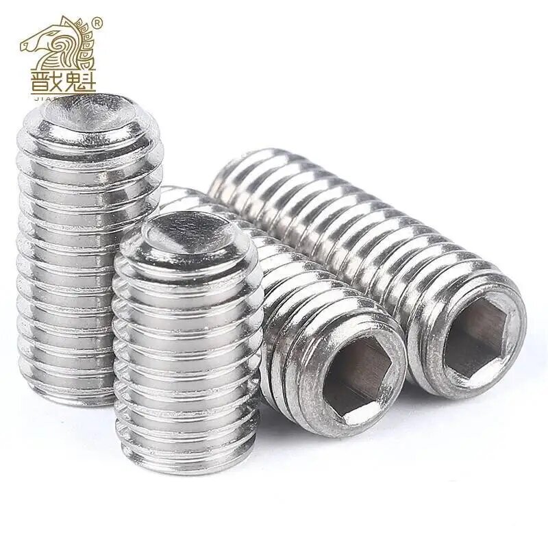Болты Jian Kui M2 M2.5 M3 M3.5 M4 M5 M6 DIN916 304 нержавеющая сталь M4, 304 stainless steel, 4mm