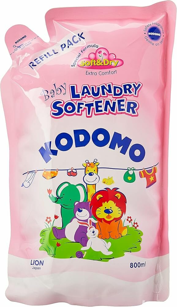 Кондиционер LION "Кодомо", для детского белья, антибактериальный, антистатик, 800 мл